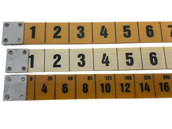 Flat fiberglass ruler with handle for log scaling | Dendrotik