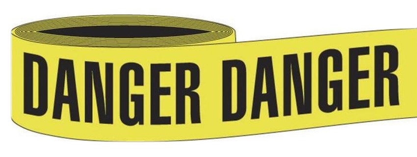 Danger Barricade Tape Ribbon | Dendrotik